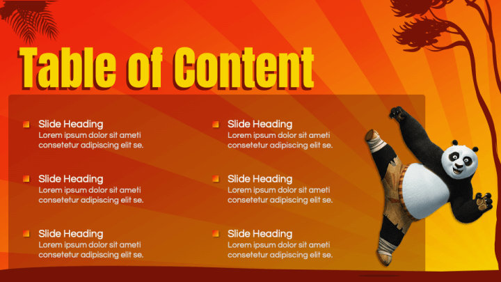 Free - Kung Fu Panda Theme for PowerPoint and Google Slides - PPT Slides