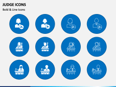 Judge Icons for PowerPoint and Google Slides - PPT Slides