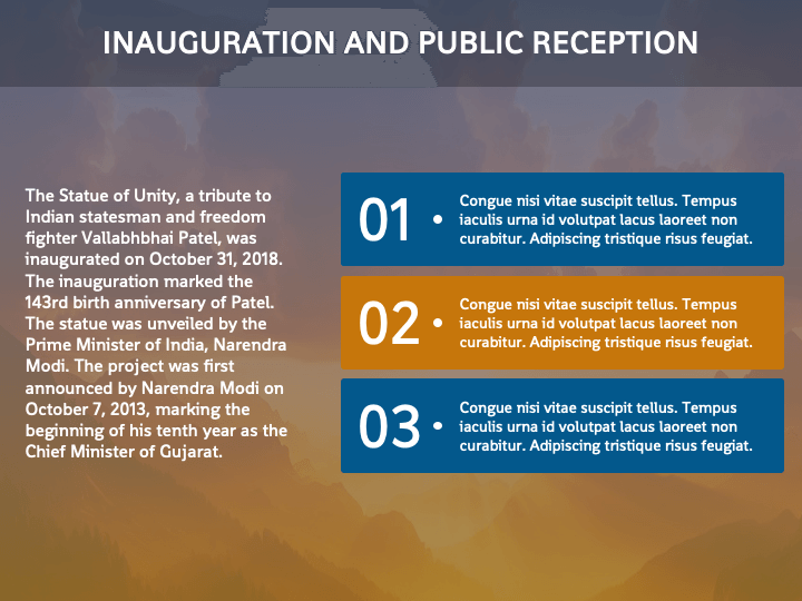 Free - Statue of Unity PowerPoint Template and Google Slides Theme