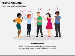 People Arguing Illustration for PowerPoint and Google Slides - PPT Slides