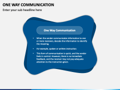 One Way Communication PowerPoint and Google Slides Template - PPT Slides