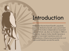 Free - Mahatma Gandhi PowerPoint and Google Slides Template - PPT Slides