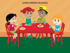 Free - Lunch Break (School) Illustration for PowerPoint and Google ...