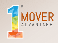 First Mover Advantage PowerPoint and Google Slides Template - PPT Slides