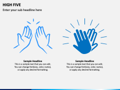 High Five PowerPoint and Google Slides Template - PPT Slides