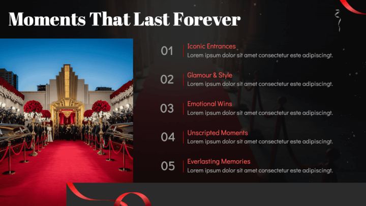 Free - Red Carpet Theme for PowerPoint and Google Slides - PPT Slides