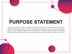Purpose Statement PowerPoint and Google Slides Template - PPT Slides