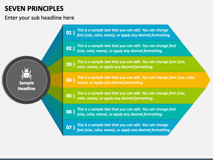 Seven Principles PowerPoint Presentation Slides - PPT Template
