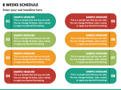 8 Weeks Schedule PowerPoint Template - PPT Slides