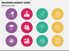 Insurance Market Icons for PowerPoint and Google Slides - PPT Slides