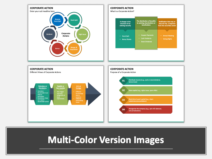 Corporate Action PowerPoint and Google Slides Template - PPT Slides
