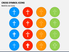 Cross Symbol Icons for PowerPoint and Google Slides - PPT Slides