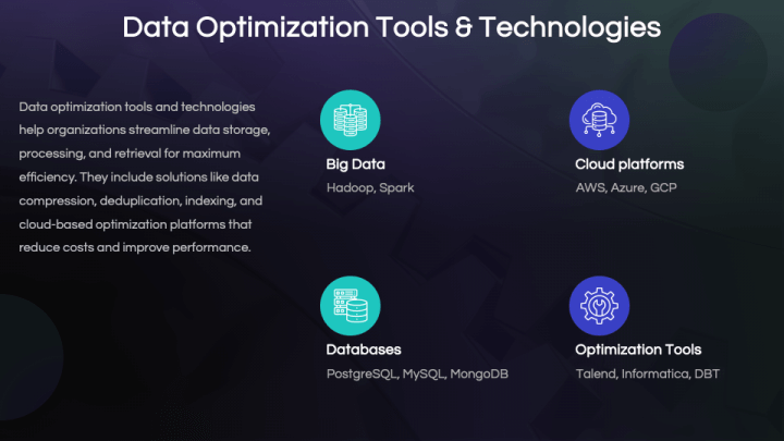 Data Optimization PowerPoint and Google Slides Template - PPT Slides