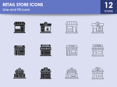 Retail Store Icons for PowerPoint and Google Slides