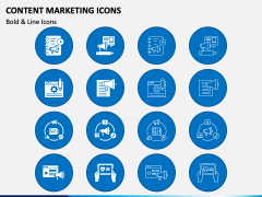 Content Marketing Icons for PowerPoint and Google Slides - PPT Slides