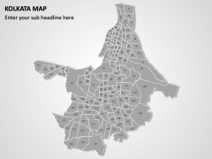 Kolkata Map for PowerPoint and Google Slides - PPT Slides