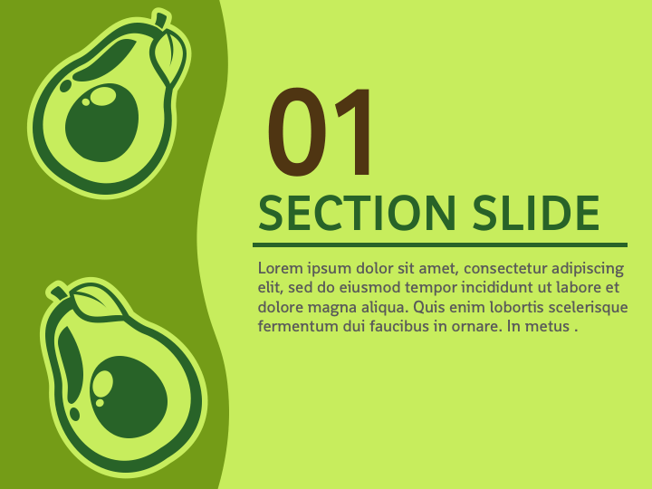 Free - National Avocado Day PowerPoint Template and Google Slides Theme