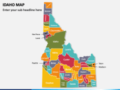 Idaho Map for PowerPoint and Google Slides - PPT Slides