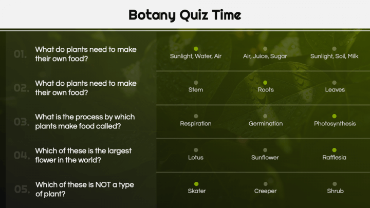Free - Botany Lesson Presentation for PowerPoint and Google Slides ...