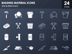 Building Material Icons for PowerPoint and Google Slides - PPT Slides