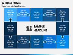 12 Pieces Puzzle PowerPoint Template and Google Slides Theme