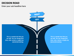 Decision Road PowerPoint and Google Slides Template - PPT Slides