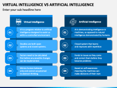 Virtual Intelligence Vs Artificial Intelligence PowerPoint and Google Slides Template