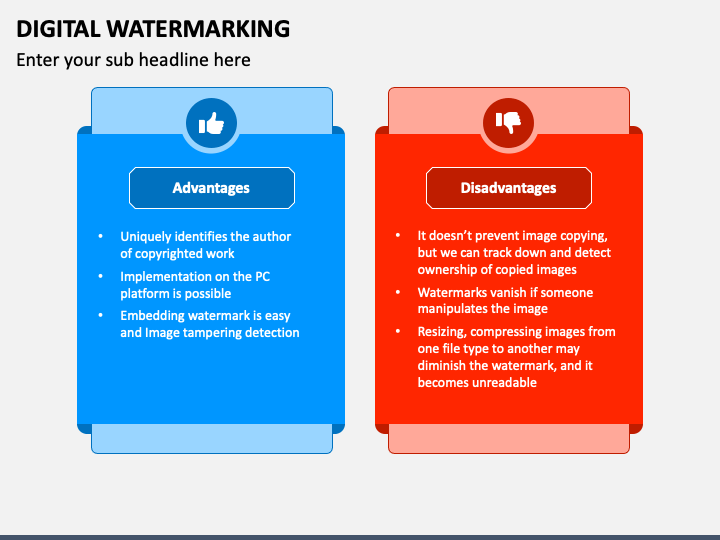 Digital Watermarking PowerPoint and Google Slides Template - PPT Slides
