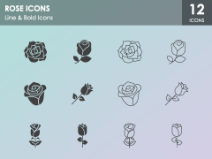 Rose Icons for PowerPoint and Google Slides - PPT Slides