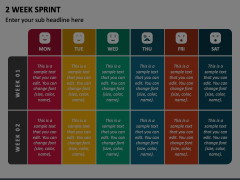 2 Week Sprint PowerPoint and Google Slides Template - PPT Slides
