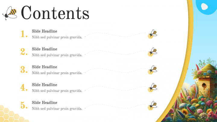 Free - Bee Theme for PowerPoint and Google Slides - PPT Slides