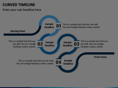 Curved Timeline PowerPoint and Google Slides Template - PPT Slides