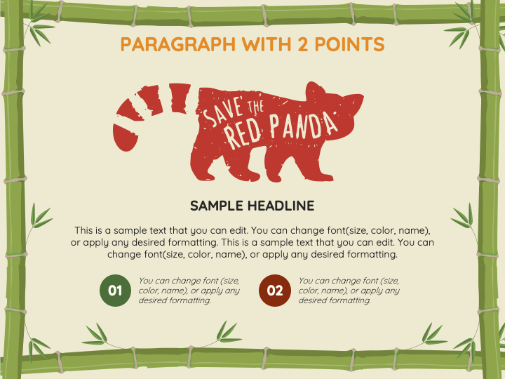 Panda Powerpoint Template Is