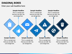 Diagonal Boxes PowerPoint Template - PPT Slides