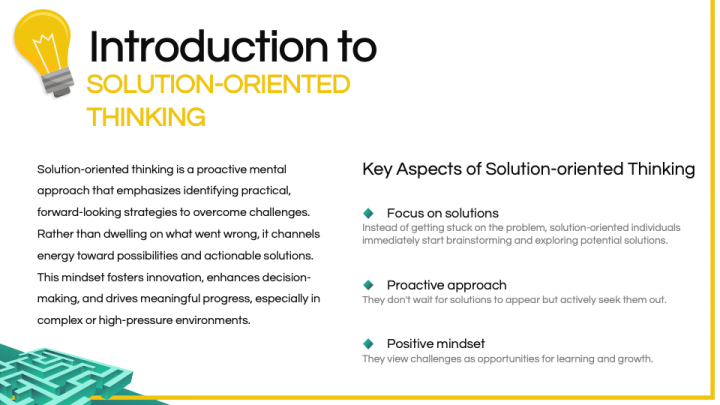Solution-Oriented Thinking PowerPoint and Google Slides Template - PPT Slides