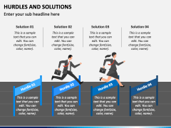 Hurdles and Solutions PowerPoint and Google Slides Template - PPT Slides
