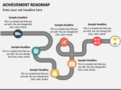 Achievement Roadmap PowerPoint and Google Slides Template - PPT Slides