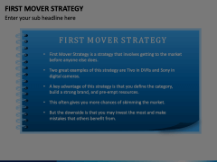 First Mover Strategy PowerPoint and Google Slides Template - PPT Slides