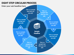 Eight Step Circular Process PowerPoint Template and Google Slides Theme