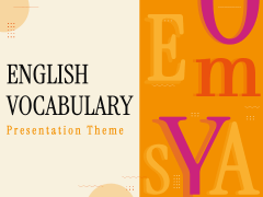 Free - English Vocabulary Theme for PowerPoint and Google Slides - PPT ...