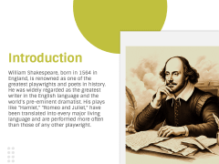 Free - William Shakespeare PowerPoint and Google Slides Template - PPT ...