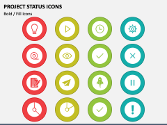 Project Status Icons for PowerPoint and Google Slides - PPT Slides