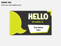 Name Tag for PowerPoint and Google Slides - PPT Slides