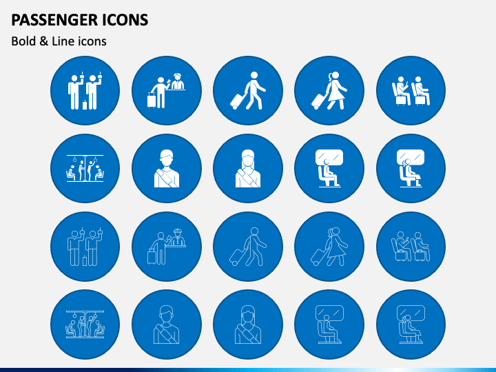 Passenger Icons for PowerPoint and Google Slides - PPT Slides