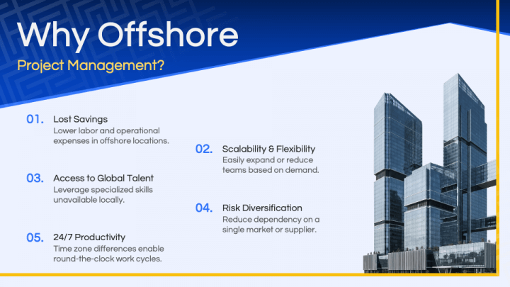 Offshore Project Management PowerPoint and Google Slides Template - PPT ...