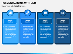 Horizontal Boxes With Lists PowerPoint and Google Slides Template - PPT ...
