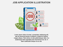 Job Application Illustration for PowerPoint and Google Slides - PPT Slides