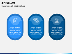 3 Problems PowerPoint Template - PPT Slides