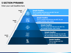 5 Section Pyramid PowerPoint Presentation Slides - PPT Template