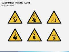Equipment Falling Icons for PowerPoint and Google Slides - PPT Slides